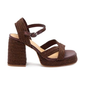 Castaner Femme, Chaussures, Brun, Taille: 38 EU Sandales &agrave; talons hauts