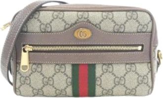Gucci Sac bandouli&egrave;re Ophidia Pre-owned - Femme - Pre-owned - Beige - Taille: ONE Size