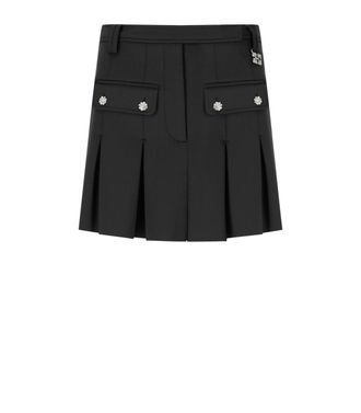 Ganni MINI-JUPE PLISS&Eacute;E NOIRE GANNI