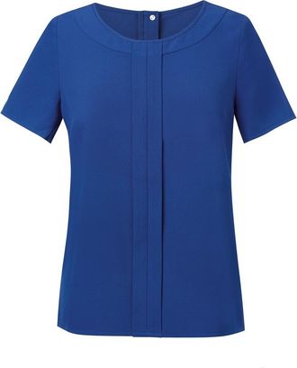 Brook Taverner Verona Bluse f&uuml;r Damen kurz&auml;rmlig (K&ouml;nigsblau)