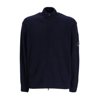 C.P. Company Blauer Waffel-Strick-Cardigan - - Knitwear - Herren - Blau - XL