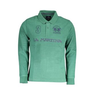 La Martina Lang&auml;rmeliges Polohemd - - Tops - Herren - Gr&uuml;n - XL