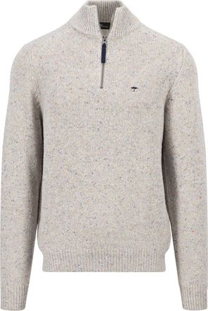 Fynch-Hatton Donegal Strickpullover mit Troyerkragen Winter White / 3XL