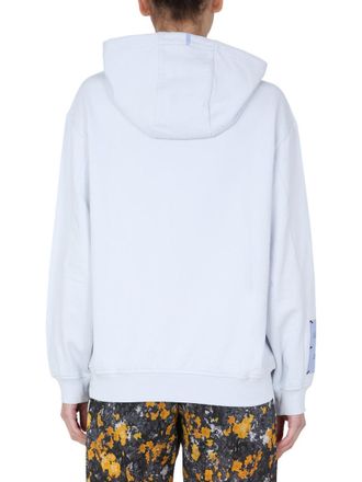 McQ by Alexander McQueen Hooded Cotton Sweatshirt - Blue