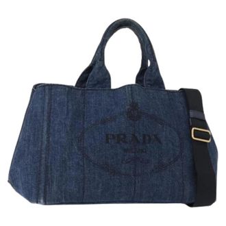 Prada Pre-owned Vintage Tote Bag - - Pre-owned - Damen - Blau - ONE SIZE