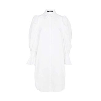 Karl Lagerfeld Baumwollkleid - - Dresses - Damen - Wei&szlig; - M
