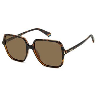 Polaroid Havana Brown Sonnenbrille - - Accessories - Damen - Braun - 56 MM