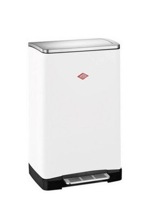 WESCO Abfallsammler BIG Double BOY, Weiß, Kunststoff, 2X18 L, 40.5x65x34.5 cm, Made in Germany, Küchen, Küchenausstattung, Mülleimer