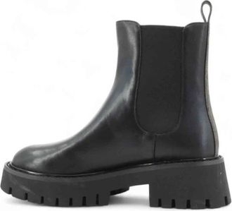 Michael Kors Femme, Chaussures, Noir, Taille: 39 EU Bottines Chelsea Asher en cuir