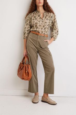 Gerard Darel Pantalon Cargo - EHAN - Vert Kaki