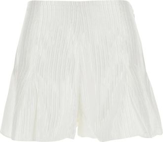 Rotate Rotate Birger Christensen, Femme, Shorts, Blanc, Taille: 40 FR Flowing Striped Shorts