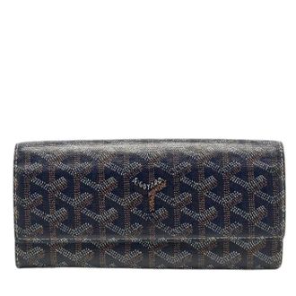Goyard Portefeuille Vintage en Toile Enduite Pre-owned - Femme - Pre-owned - Noir - Taille: ONE Size