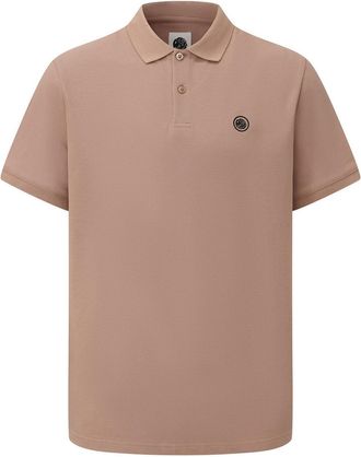 Pretty Green Poloshirt f&uuml;r Herren, Baumwolle (Dunkelbeige)