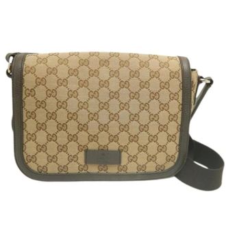 Gucci Sac bandouli&egrave;re vintage doccasion - Femme - Pre-owned - Beige - Taille: ONE Size