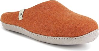 Egos Hausschuhe Damen und Herren 36 Orange | Warme und Bequeme Filzschuhe für Winter und Sommer | Handgefertigte Filzhausschuhe Damen aus 100% natürlicher 