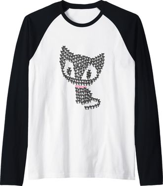 Pussy Deluxe Cat Over Cat Logo Raglan