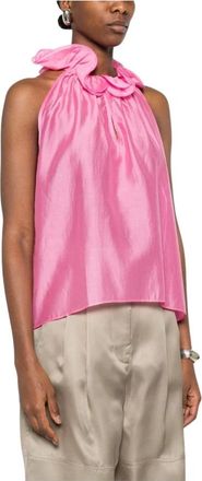 Twinset Femme, Tops, Rose, Taille: 36 FR Blouse &agrave; Volants