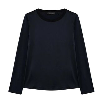 Elena Miro Viskose T-Shirt - - Tops - Damen - Blau - XL