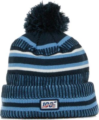 New Era Sport Strick Pom Pom M&uuml;tze Original Teamfarben - - Accessories - Herren - Blau - ONE SIZE