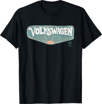 Volkswagen Retro 70er Jahre Sunset Logo T-Shirt