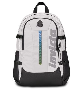 Invicta Act Plus Led Schulranzen, Tagesrucksack mit Laptopfach, Trinkflaschenfach, Organisationsfach, Brust- und Beckengurt, Kompressionsriemen, Schule, Sport
