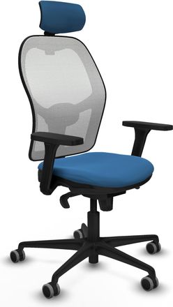 Piqueras y Crespo Jorquera Stuhl mit Lendenwirbelverstellung mit 3D-Armlehnen und h&ouml;henverstellbarem Kopfteil, ausgestattet mit 5 Positionen und eingespritztem Schaum. 