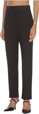 Msgm Msgm, Femme, Pantalons, Noir, Taille: 36 FR HighWaisted Straight Leg Pants