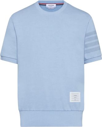 Thom Browne 4-Bar T-Shirt mit rundem Ausschnitt - Blau