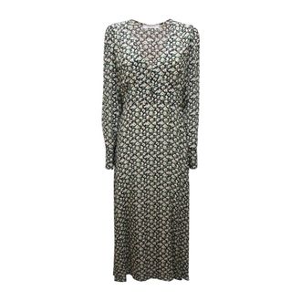 Emma & Gaia Femme, Robes, Multicolore, Taille: 38 FR 35A512 Robe en viscose &agrave; col en V