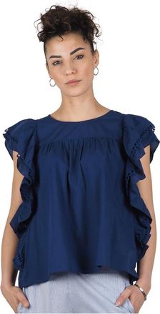 Alessia Santi Damen, Blusen & Hemden, Blau, 2XSGröße