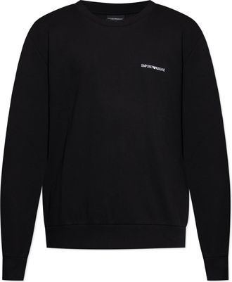 Emporio Armani Herren Hoodie Sweatshirt, Schwarz, S