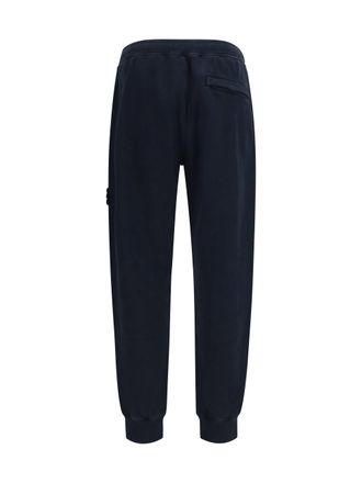 Stone Island Logo-Patch Cotton Joggers - Navy