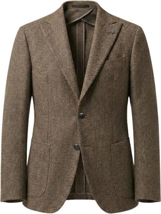 Tagliatore Homme, Vestes, Beige, Taille: L Veste Lance-lapel