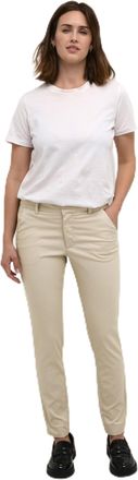 Kaffe Casual Hose Kalea Damen Chino Hose Elegant Klassische Stoffhose 50, Feather Gray 50