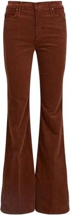 Mother Pantalon boot-cut en coton m&eacute;lang&eacute;