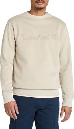Timberland TB0A6VG6 Sweat-shirt col rond dhiver pour homme, Beige clair., M