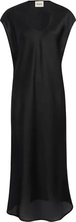 Khaite Midikleid mit U-Ausschnitt - Schwarz