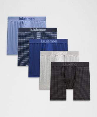 lululemon Always In Motion Boxershorts 5er-Pack f&uuml;r M&auml;nner - 13 cm - Gr&ouml;&szlig;e L
