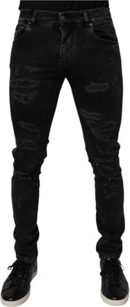 Dolce & Gabbana Homme, Jeans, Noir, Taille: M Jeans slim
