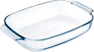 Pyrex 1040733 Ofenform eckig 34 x 22cm, mit Griffen, Glas