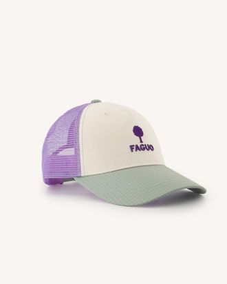 Faguo Casquette vert & &eacute;cru polyester (recycl&eacute;) - TRUCKER CAP