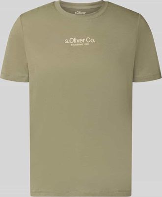 s.Oliver Red Label Regular Fit T-Shirt aus reiner Baumwolle