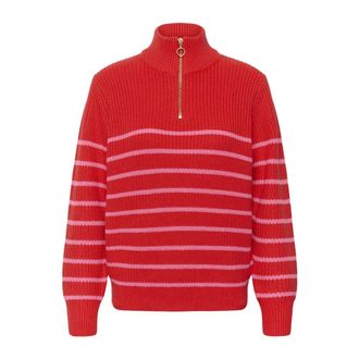 Kaffe Pulls col roul&eacute; - Femme - Pulls - Rouge - Taille: 40 FR