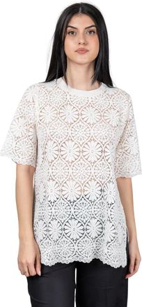 Ferrante Femme, Blouses et Chemises, Blanc, Taille: 36 FR Blouse