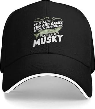 Generic Casquette dHomme, Casquette de p&ecirc;cheur dr&ocirc;le de p&ecirc;che musqu&eacute;e, Casquette de p&ecirc;che d&eacute;contract&eacute;e, Casquettes de Baseball d&eacute;contract&eacute;es, Casquette de Bas