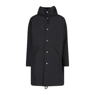 Jil Sander Homme, Vestes, Noir, Taille: M Parka à Capuche