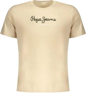 Pepe Jeans London Kurz&auml;rmeliges T-Shirt - - Tops - Herren - Beige - 2XL