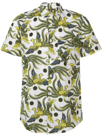 Kenzo chemise ajust&eacute;e Flying Phoenix - Blanc