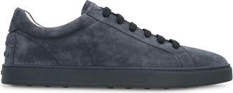 Tod's Homme, Chaussures, Bleu, Taille: 44 EU Suede Baskets