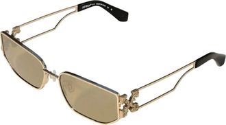 Off-white unisex, Accessoires, Jaune, Taille: 60 MM Allen Lunettes de soleil